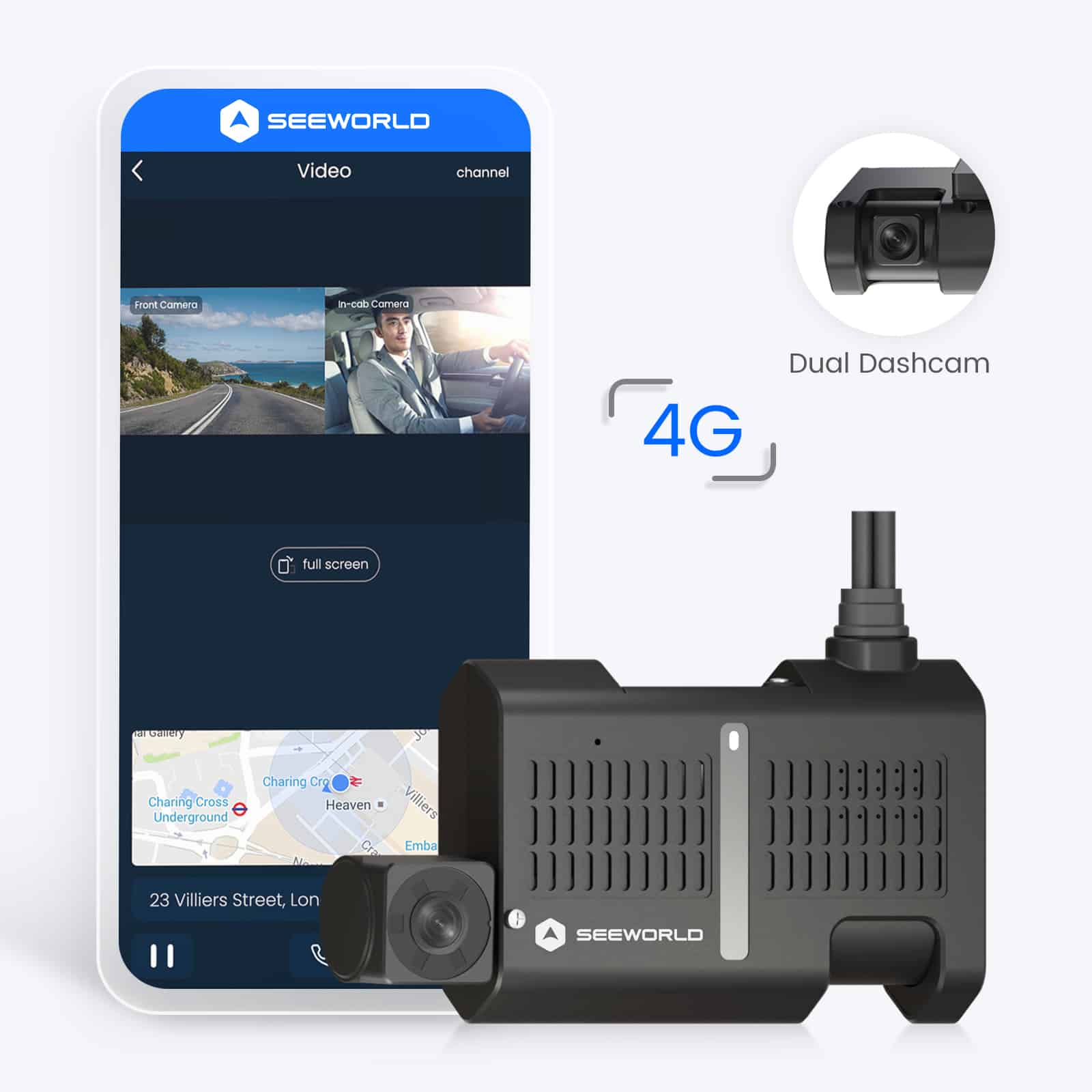 Dash Cam Suppliers | 4G Fleet Dash Cam with GPS Tracking - SEEWORLD